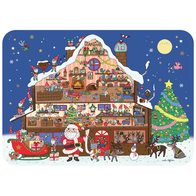 SANTA CLAUS HOUSE POSTCARD | Le Livre Ouvert
